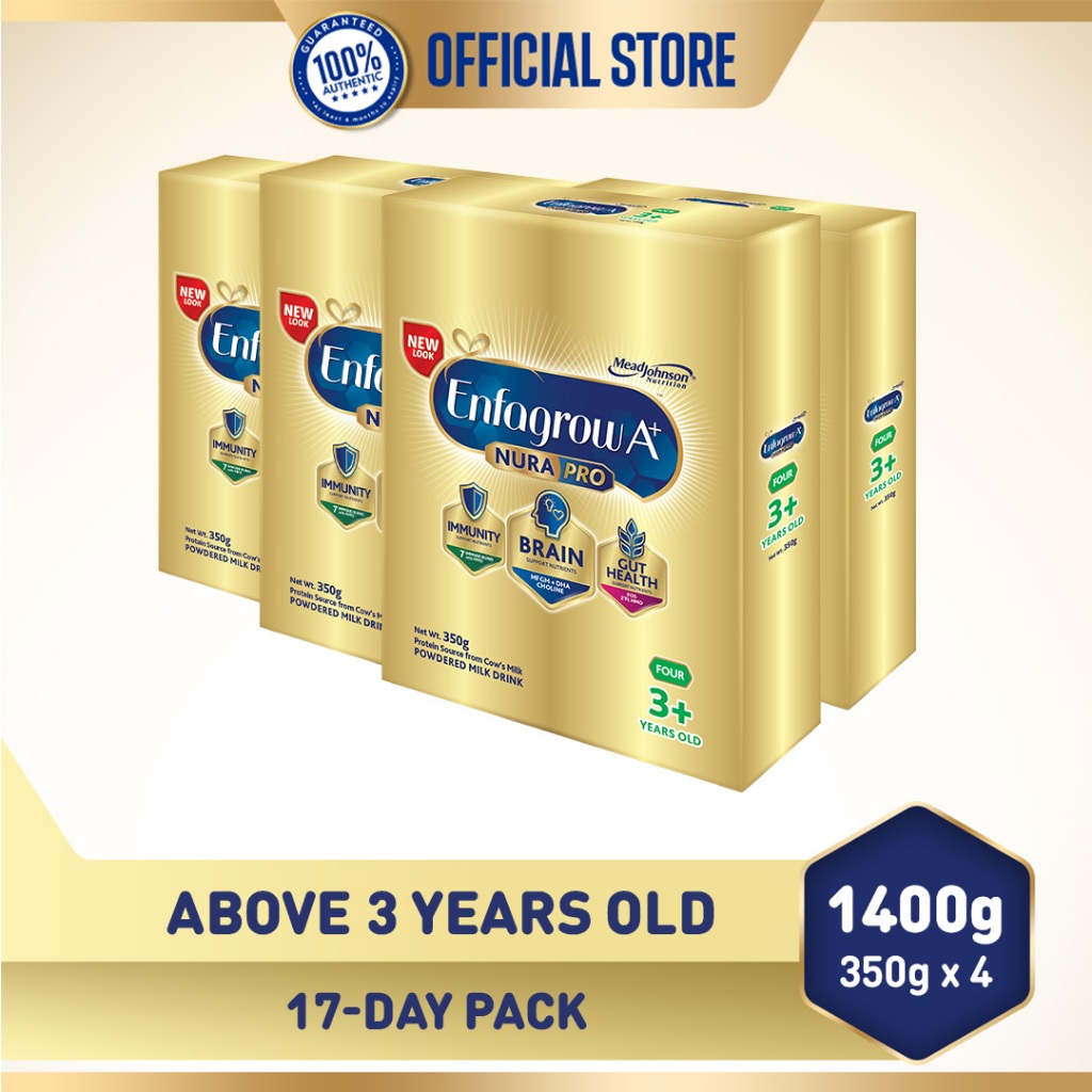 Enfagrow A+ Four Nurapro Powdered Milk Drink for Kids Above 3 Years Old ...
