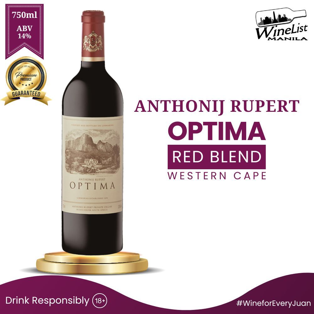 Anthonij Rupert Optima Red Blend | Western Cape, South Africa | Red ...