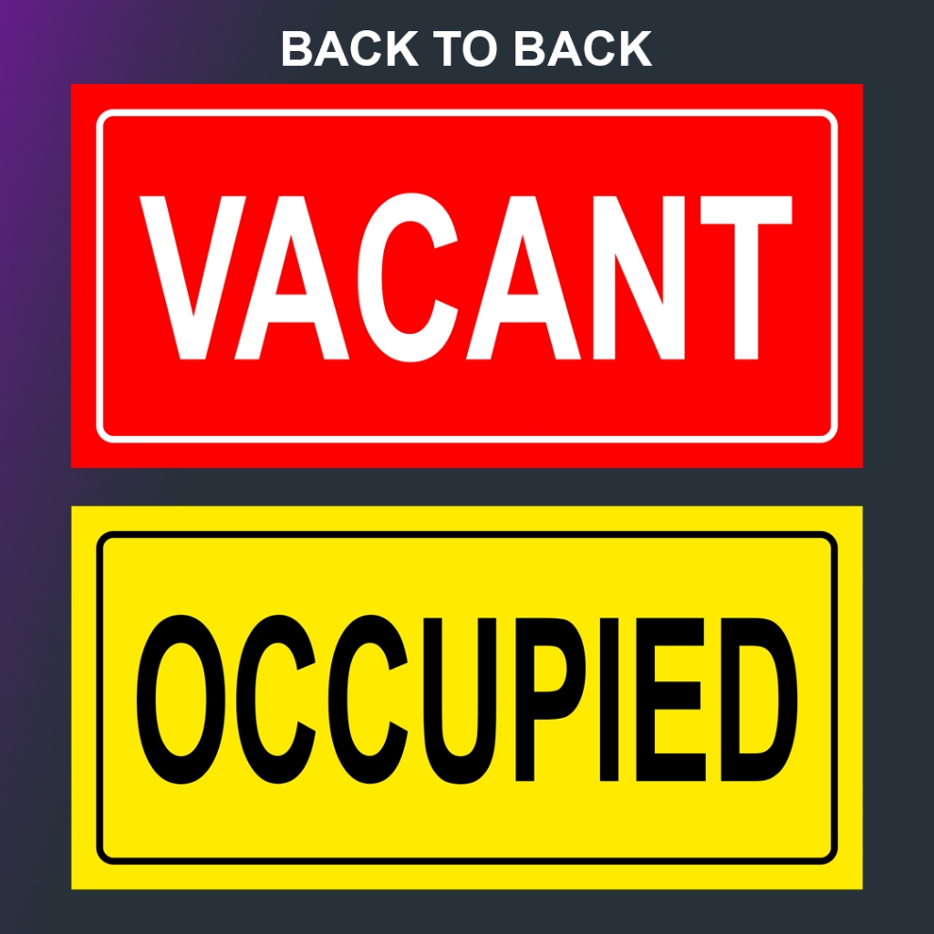 SIGN VACANT AND OCCUPIED BACK TO BACK PRINT PVC TYPE WATERPROOF AND NON-FADING | Shopee Philippines