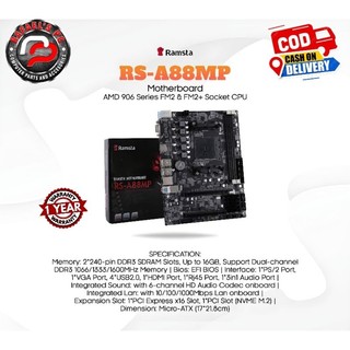 RAMSTA RS-A88MP FM2+ MOTHERBOARD | Shopee Philippines