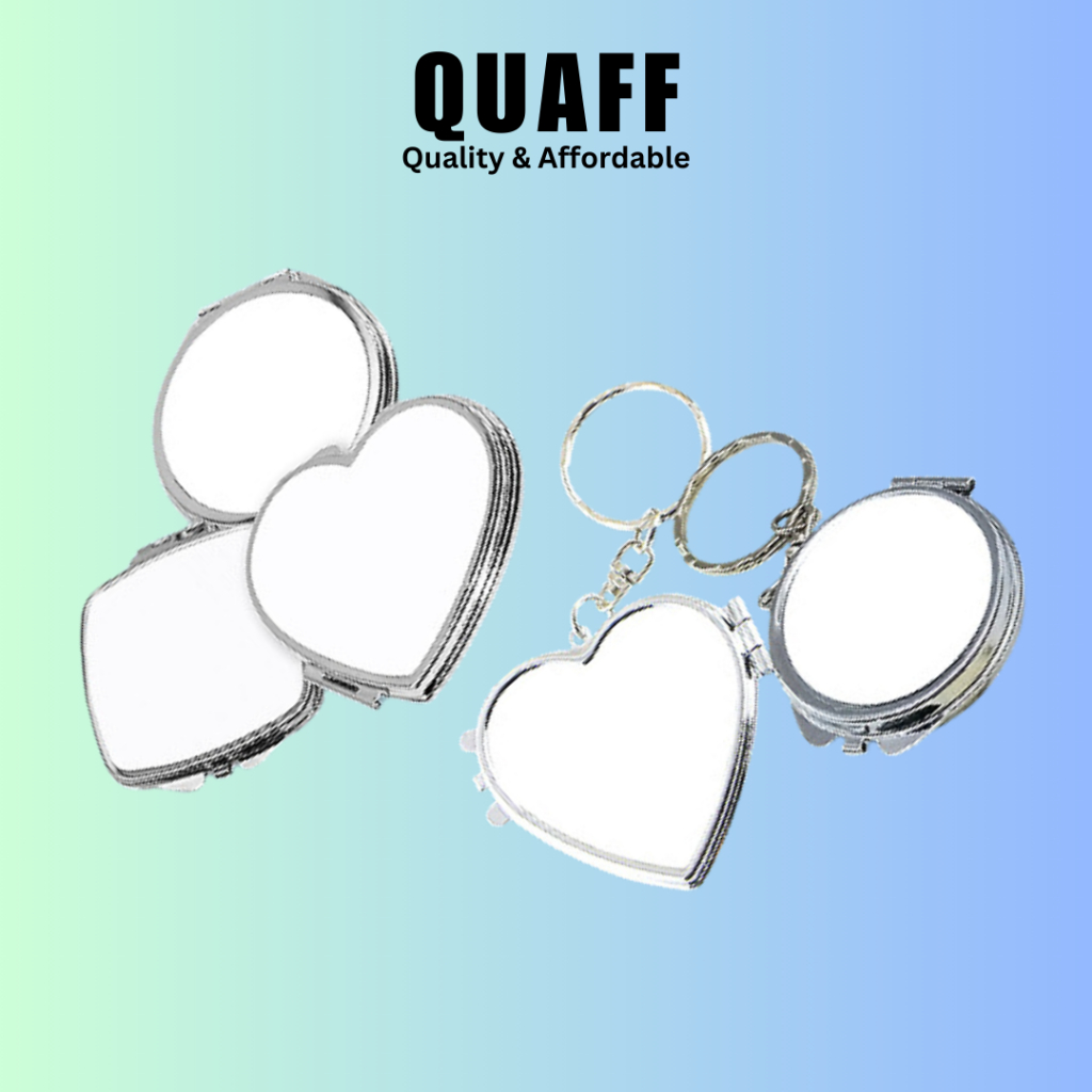Sublimation Blank Mini Pocket Compact Mirror (Circle, Square, Heart ...