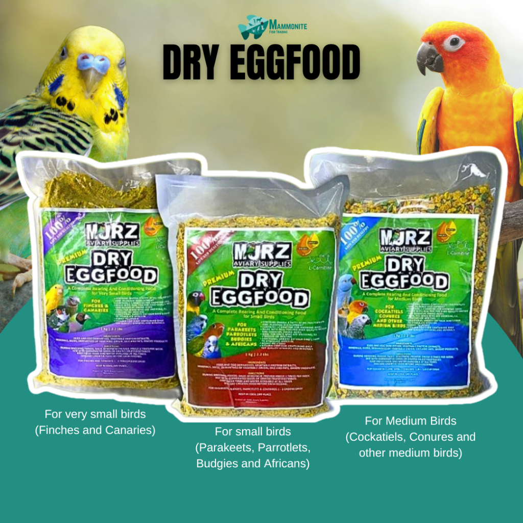 MJRZ Dry Egg Food for Small and Medium Birds Cockatiel, Finches ...