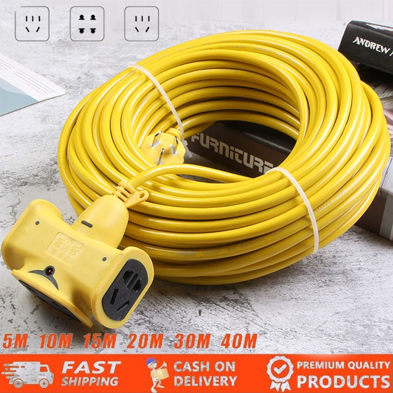 Extension Cord Extra-long Extension Cord Plug-in Strip Electric Vehicle ...