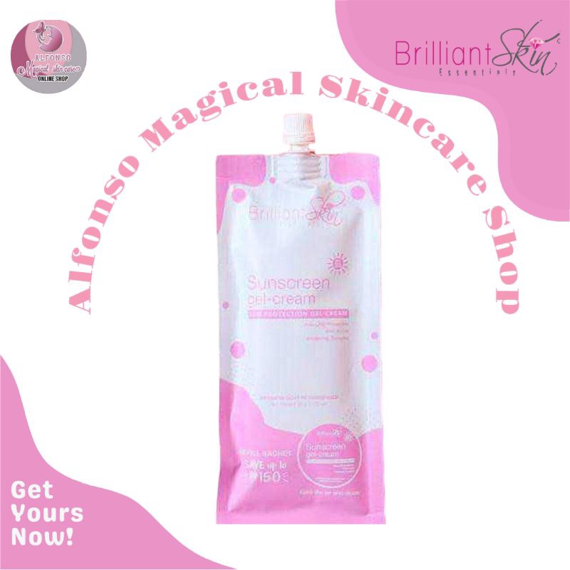 [COD] BRILLIANT SKIN PINK SUNSCREEN GEL-CREAM ADVANCE HYDRATING ...