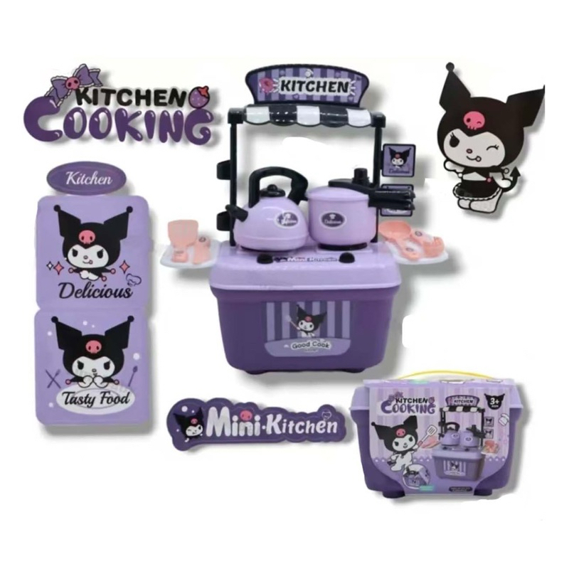 girls toy set Kuromi Kitchen Playset with Accessories" | Shopee Philippines