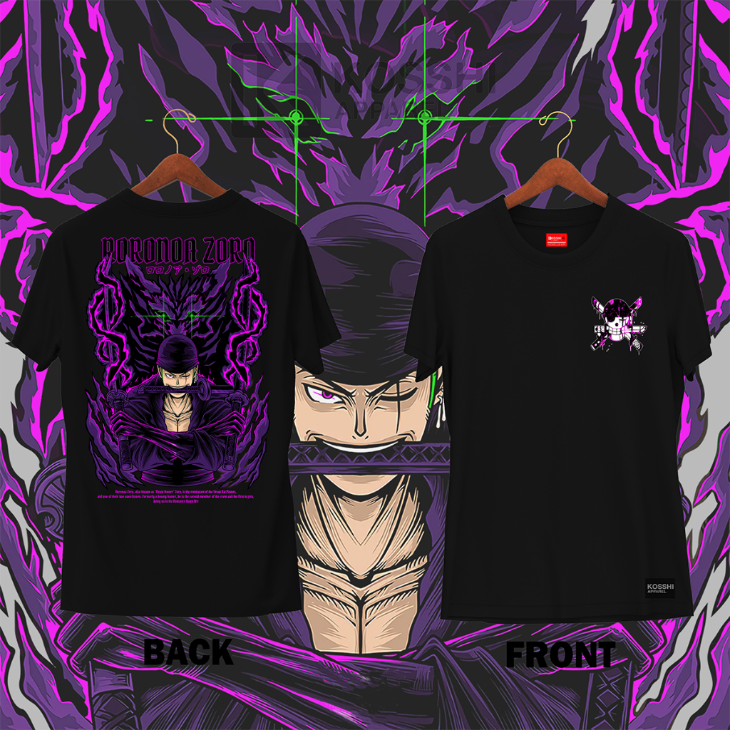 KOSSHI Clothing - Anime T-Shirt - One Piece T-Shirt - Roronoa Zoro V1 ...
