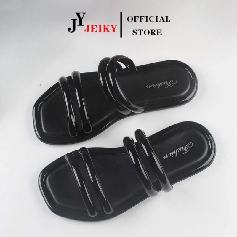 JEIKY.Laidies‘ Sandals Korean Style Transparent Strap Thick Soled ...