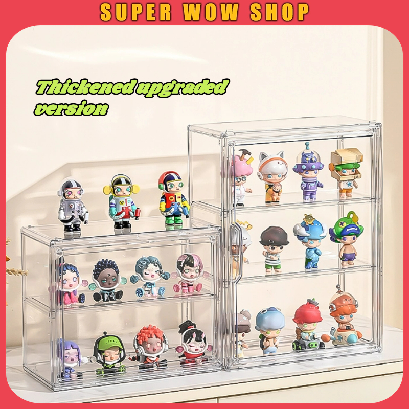 Acrylic Display Case Popmart Storage Organizer Transparent Boxes ...