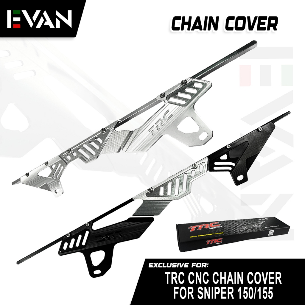 EVAN.PH TRC FULL CNC CHAIN COVER FOR SNIPER 150/155 MOTORCYCLE | Shopee ...