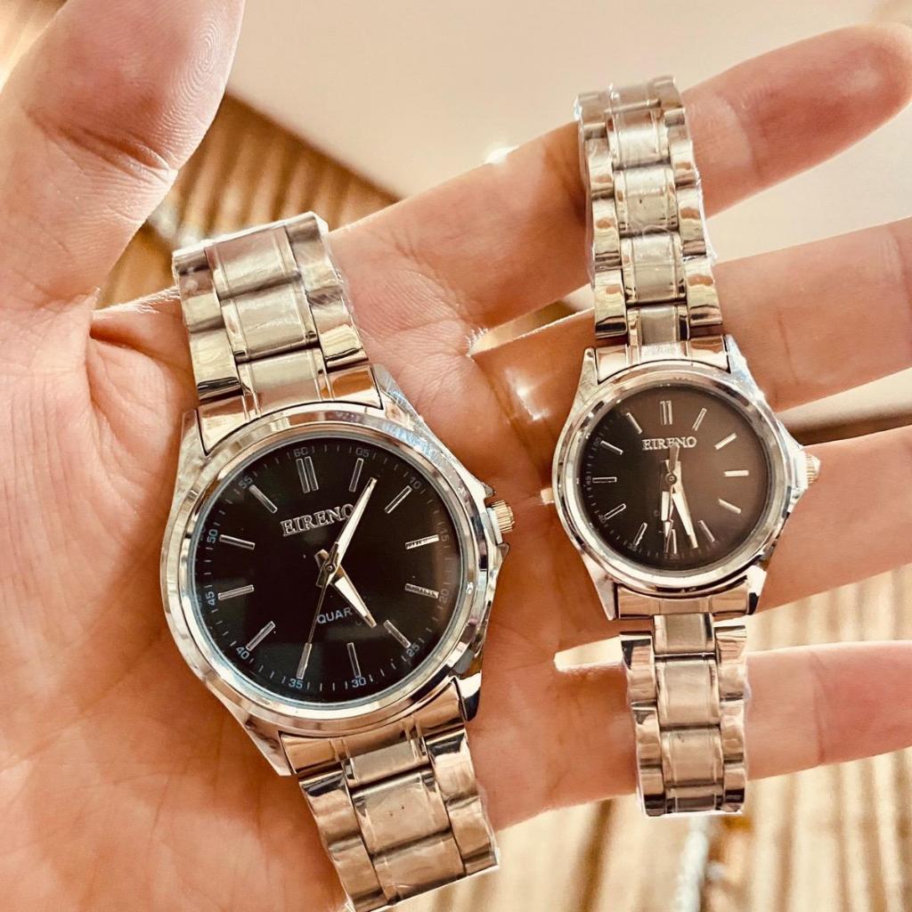 EIRENO Quartz Wristwatch Luxury Women Stainless Steel Quartz Men ...