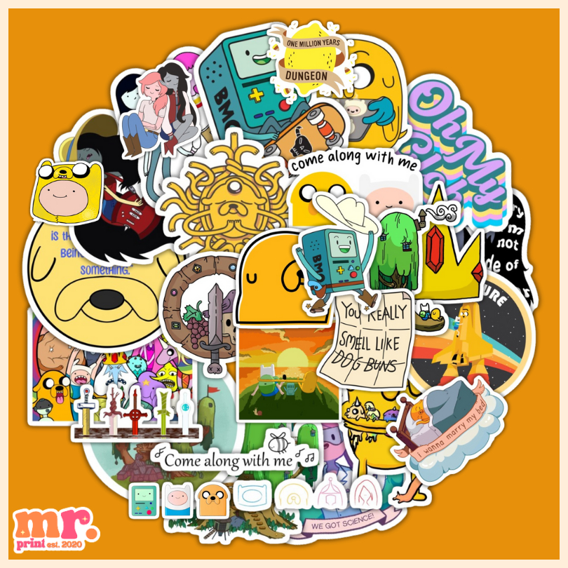 25 PCS| ADVENTURE TIME VOL 1 STICKERS JAKE FINN WATERPROOF STICKER FOR ...
