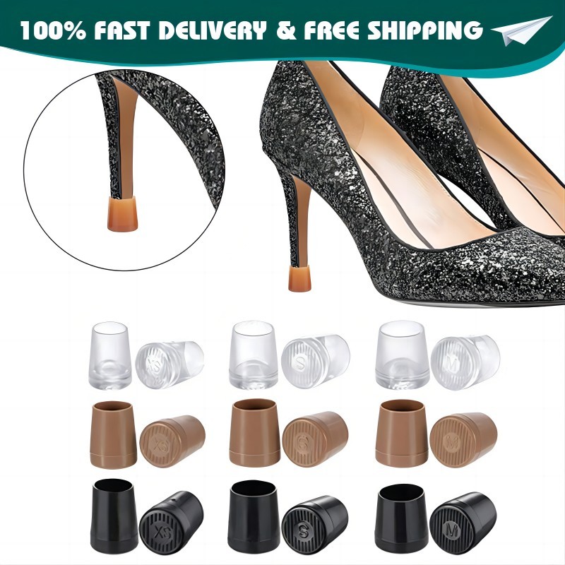 3Pair Outdoor High Heel Protector Non-Slip Women Shoe Stopper Noise ...