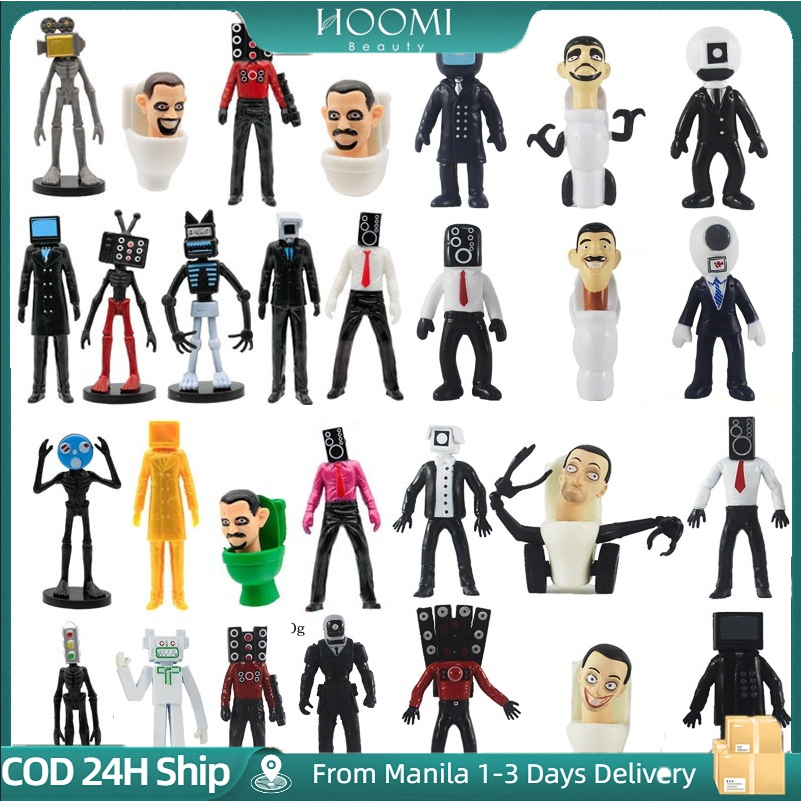 12Pcs/set Skibidi Toilet Model Toy Figure Set Home Desktop Decoration ...