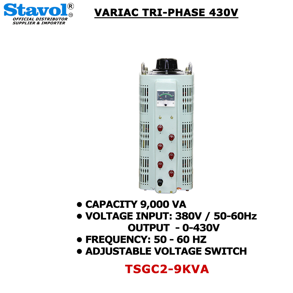 STAVOL VARIAC ADJUSTABLE POWER VOLTAGE REGULATOR FREQUENCY 50-60HZ ...