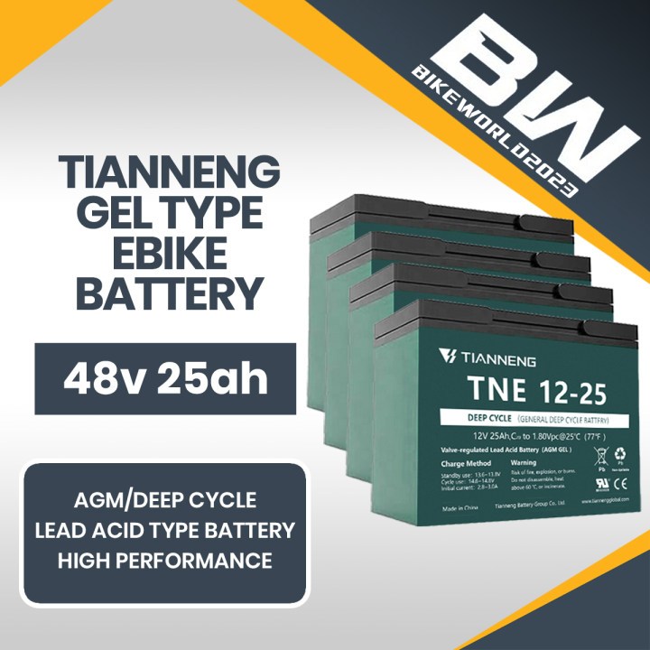 WORLD E-Bike battery Ebike 48v 25ah / battery 48v 20.3ah TIANNENG BRAND ...