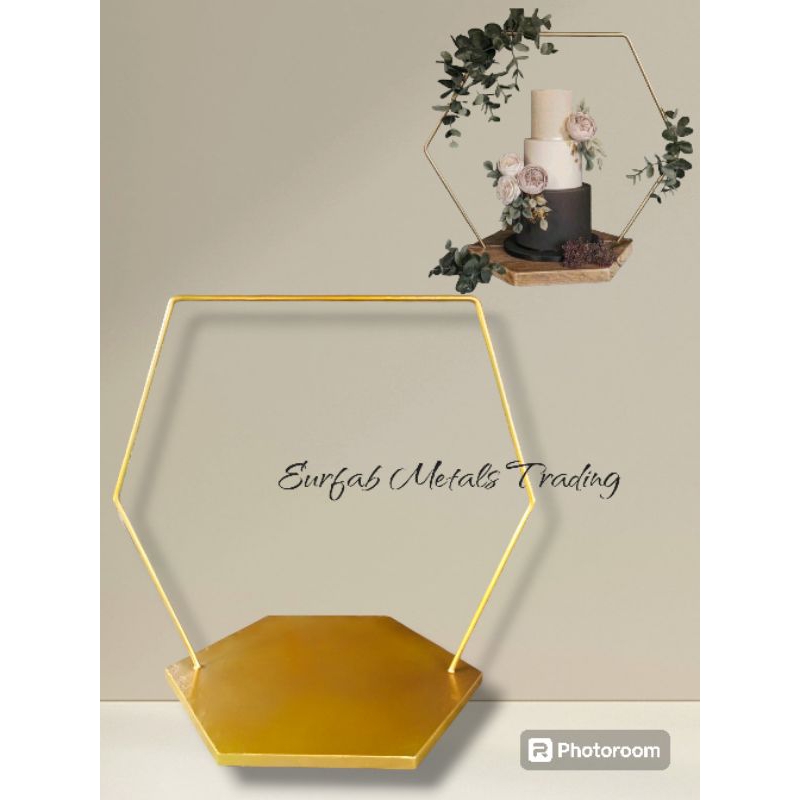 Hexagonal Loop Cake Stand Solid Steel | Shopee Philippines