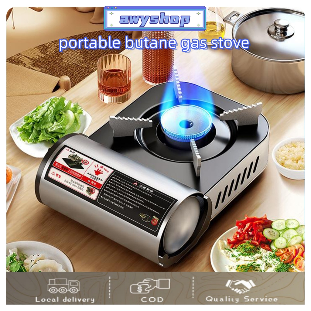 portable Multifunctional butane gas stove set Camping cookware mini ...