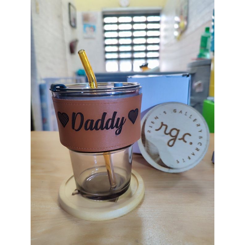 rgc. PERSONALIZED Jojo Glass Brown/Black (LASER ENGRAVED) | Shopee ...