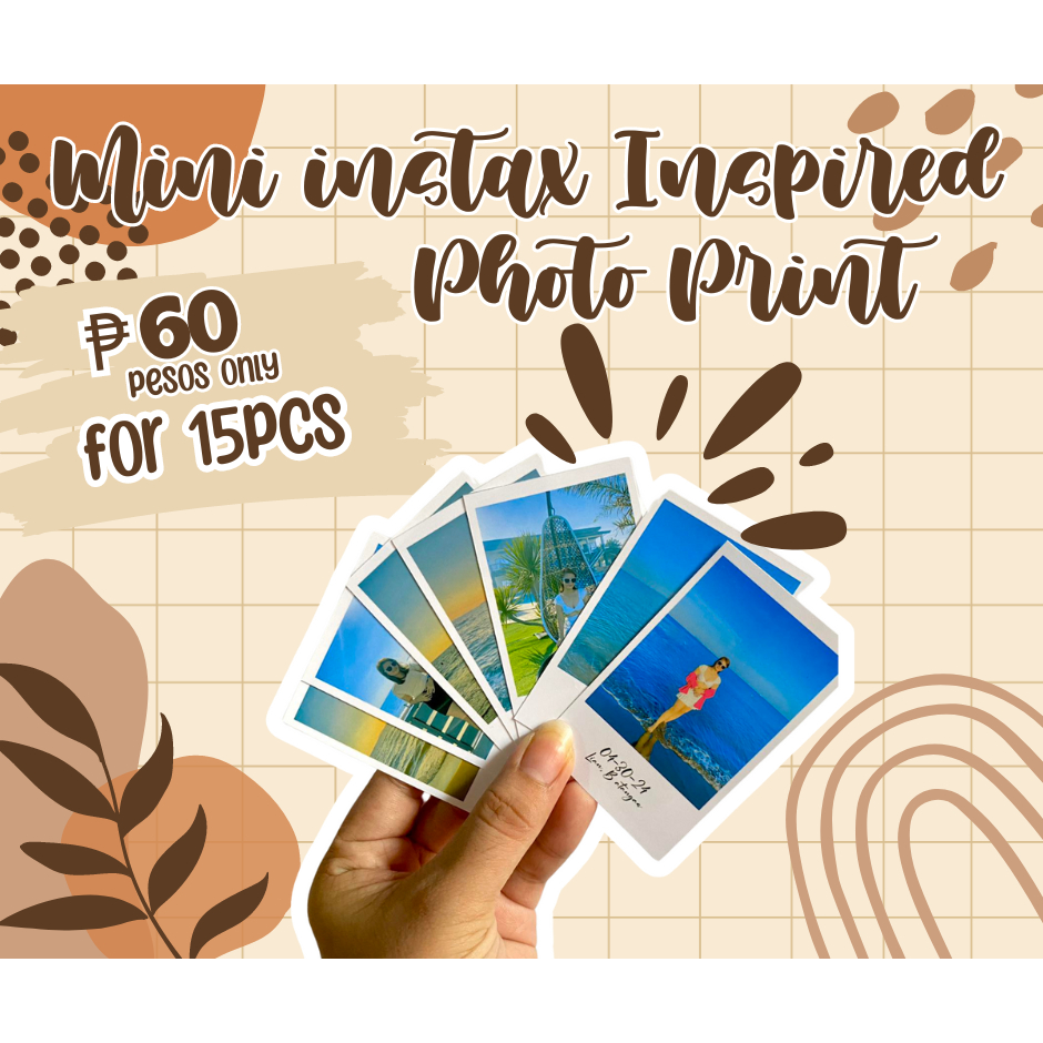 INSTAX INSPIRED PHOTO PRINT | POLAROID INSPIRED (15pcs) | Shopee ...