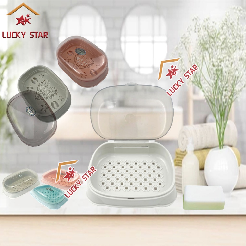 Soap Dish Box Dispenser Flip Soap Case Fashion Portable Travel Soap ...