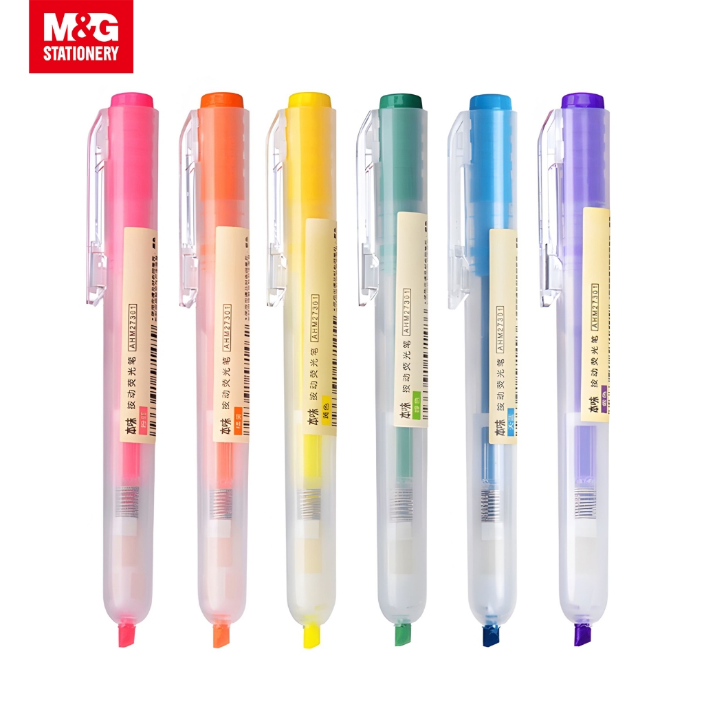 M&G Retractable Highlighter (AHM27301) | Shopee Philippines