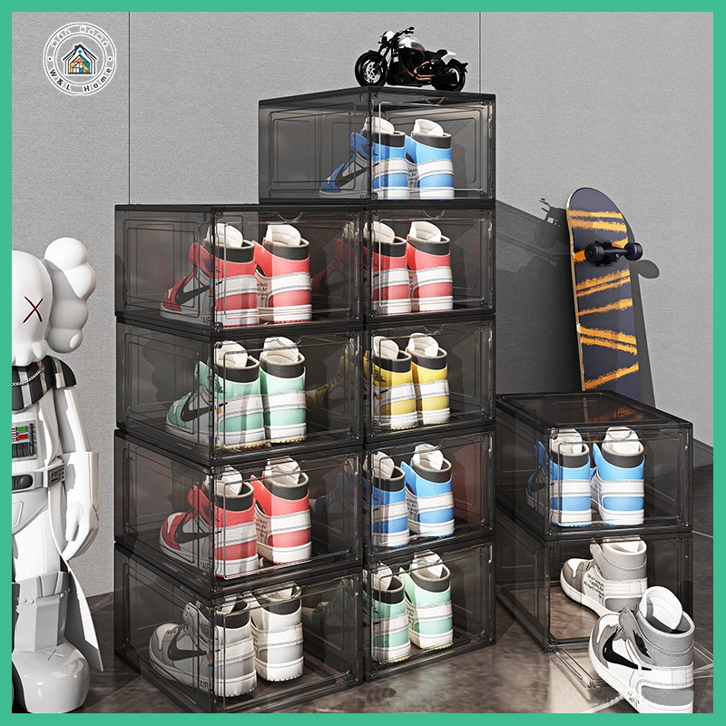 Big size Shoe Box storag organizer shoe rack organizer with cove ...