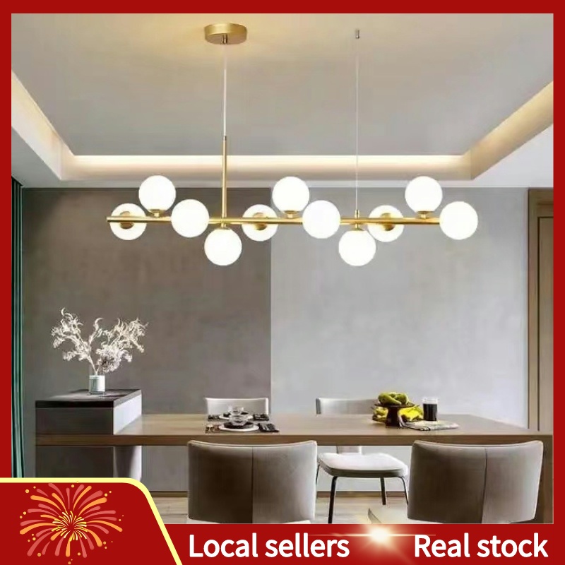 LED Dining Chandelier Simple Pendant Hanging Lamps Tricolor Chandelier ...