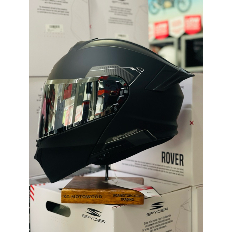 SPYDER FORCE + Modular Dual Visor Helmet w/ Free Clear Visor | Shopee ...