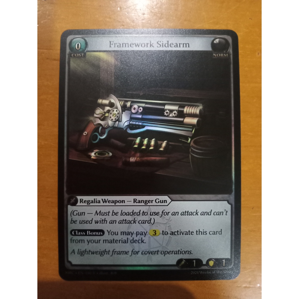 GA Foil Framework Sidearm R Mercurial Heart MRC Grand Archive English GATCG | Shopee Philippines