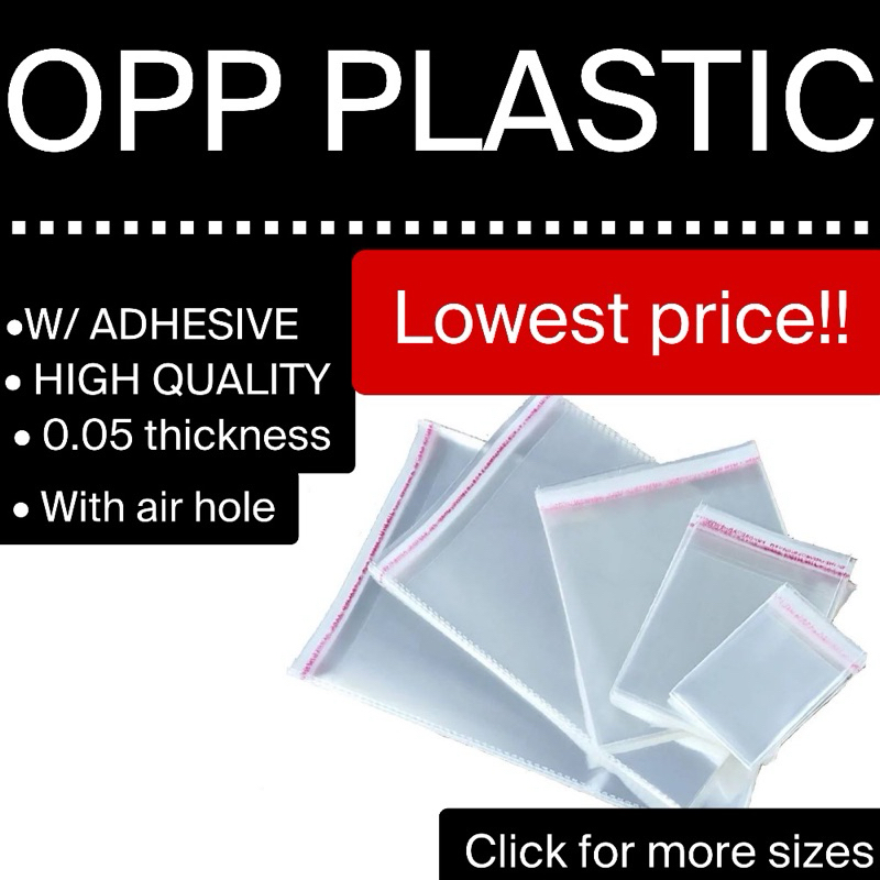 OPP Plastic Bag With Adhesive with hole Resealable for Souvenirs, Photocards, and Clothes ...