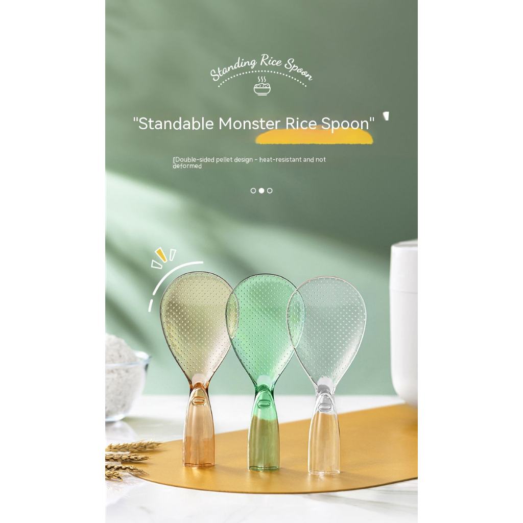 Rice Scoop Standing Plastic Rice Cooking Scoops Non-Stick Rice Spoon ...