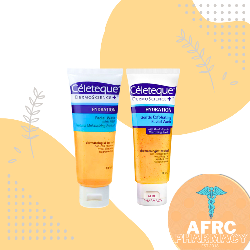 Celeteque Dermo Science Hydration Facial Wash and Gentle Exfoliating ...