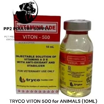 VITAMIN ADE-TRYCO VITON 500 FOR ANIMALS ( 10ML ) | Shopee Philippines
