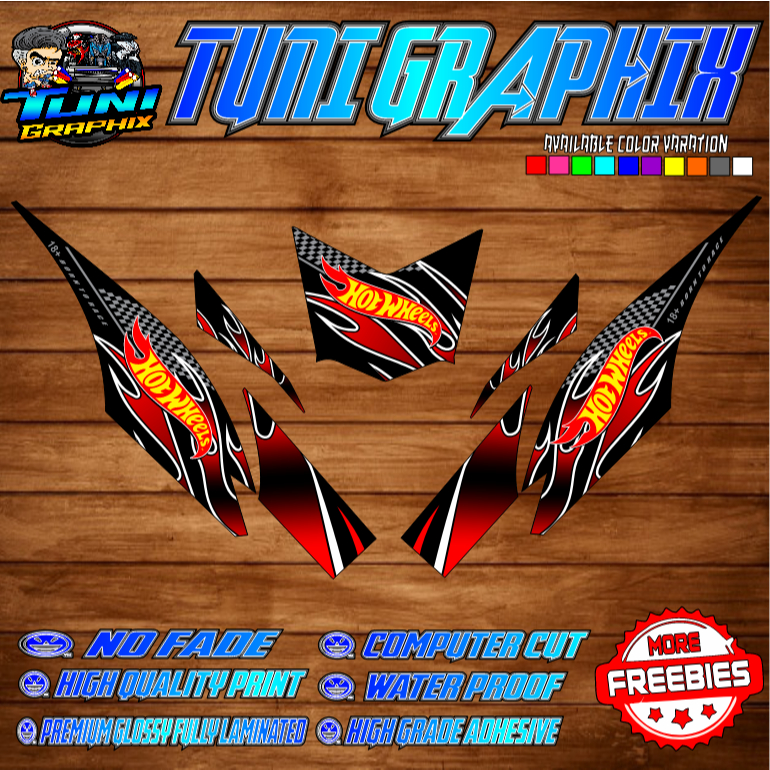 Honda Xrm 125 Trinity Hotwheels DECALS STICKER W/ FREEBIES | Shopee ...