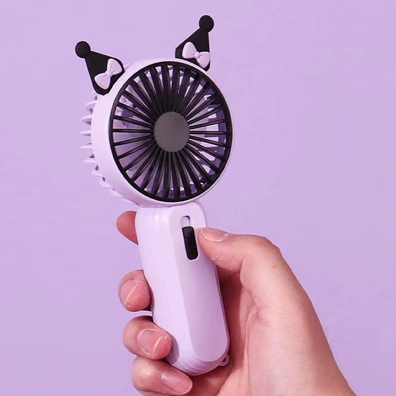 Tide Play Flower Mini Hand-Held Small Fan Summer Small Fresh Portable ...