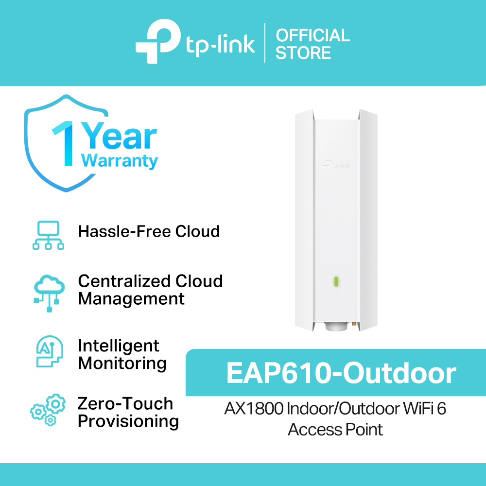 TP-Link | EAP610-Outdoor | AX1800 | Indoor/Outdoor | Wi-Fi 6 | Access ...