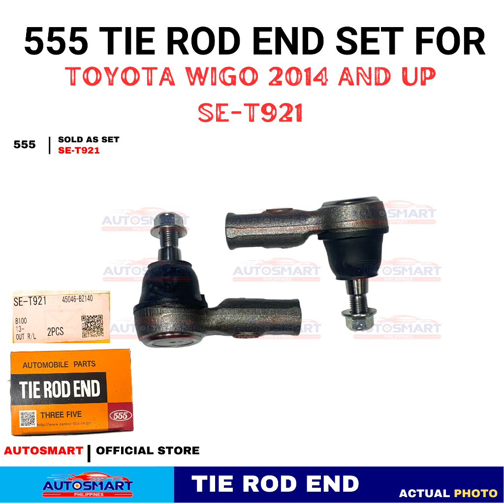 555 TIE ROD END SET FOR TOYOTA WIGO 2014 AND UP SE-T921 | Shopee ...
