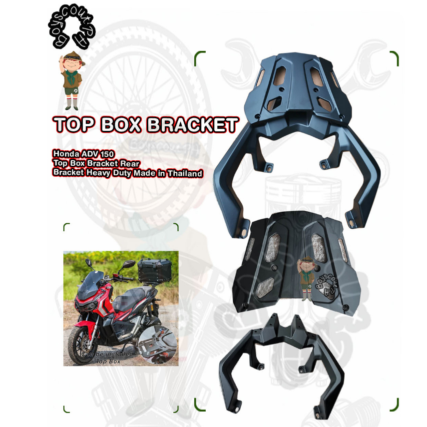 Honda ADV 150 Top Box Bracket Rear Bracket Parrot Bracket Heavy Duty ...