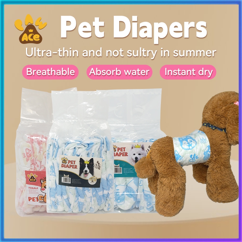 12-36 Pcs Disposable Pet Diaper Female/Male XXS XS S M L XL 36 Pcs ...