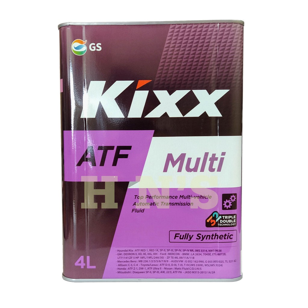 KIXX ATF Multi 4L ( 4 Liters ) for SP-II, SP-III, DEXRON III, MERCON, Allison C-4, Toyota T-III ...