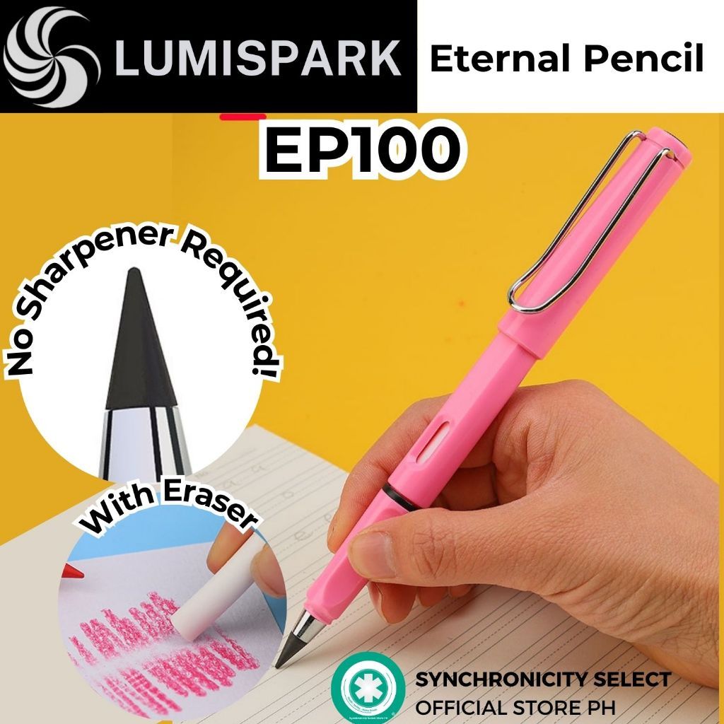 EP100 Eternal Pencil With Free Eraser Always Pointed Pen no sharpening ...