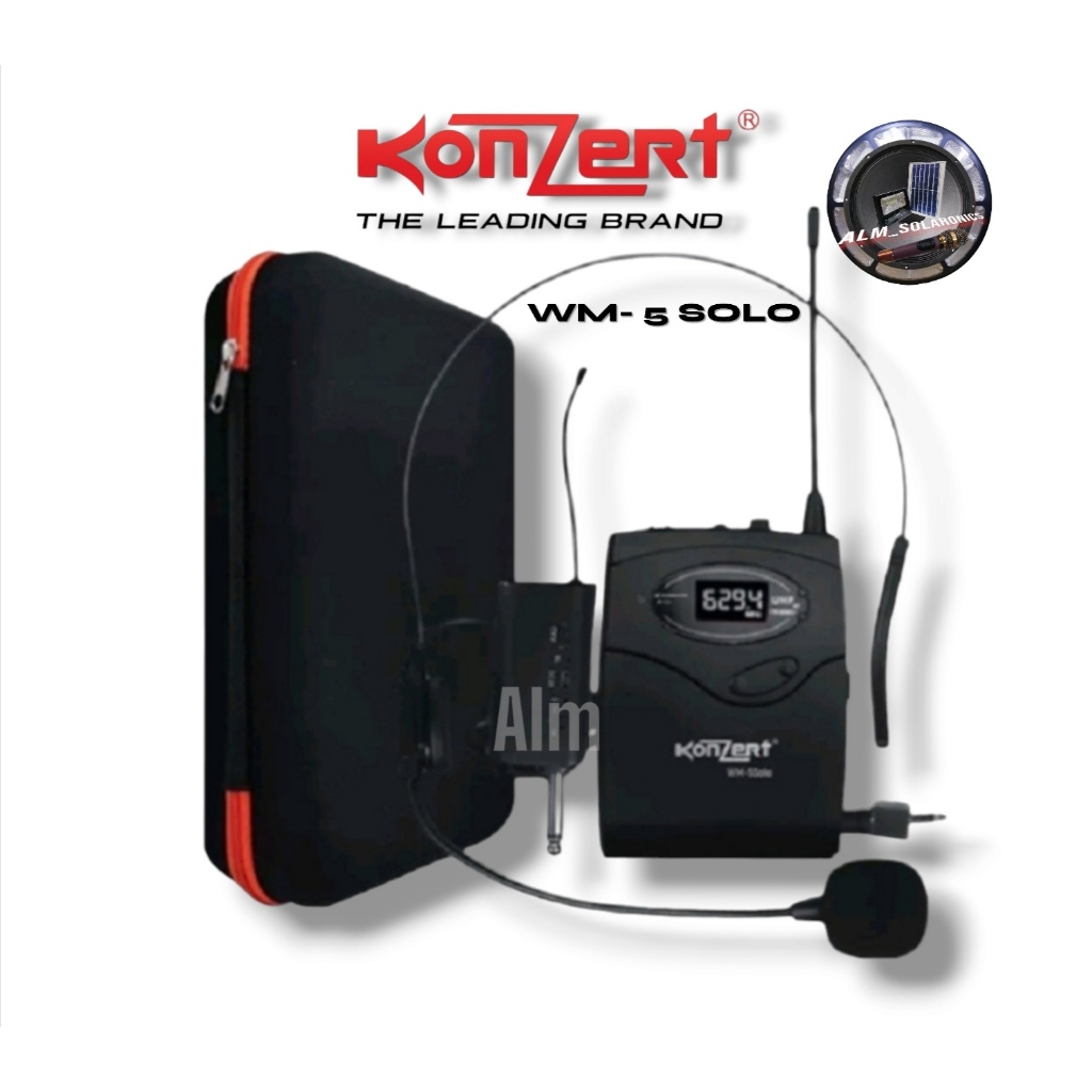 Konzert WM-5 Solo Headworn UHF Wireless Microphone Lapel Microphone ...