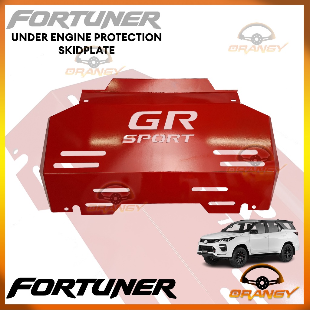Toyota Fortuner 2016 to 2025 GR SPORT Red Skid Plate / Under Engine ...
