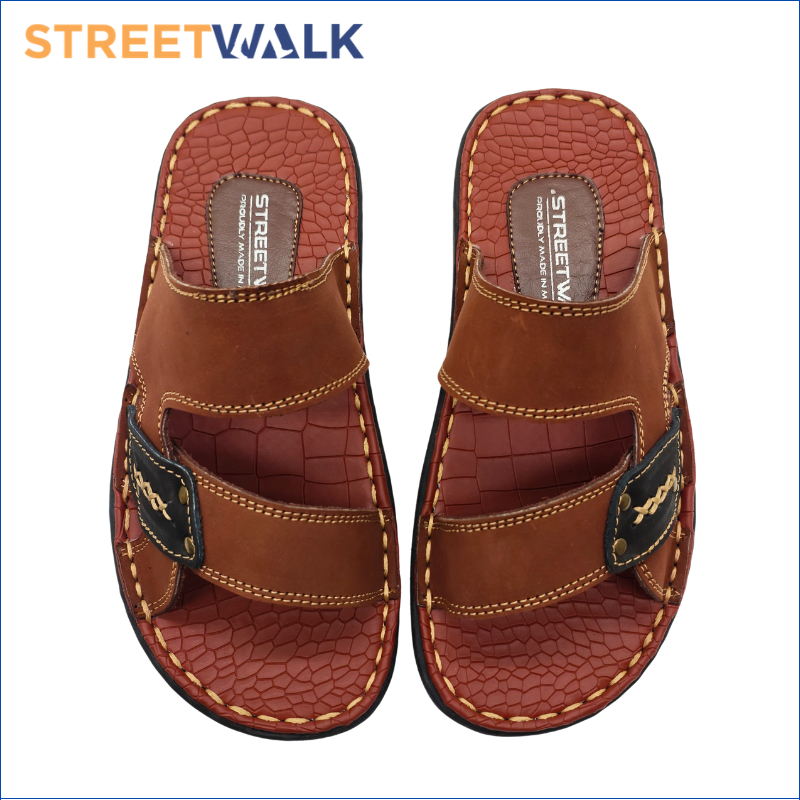 Streetwalk BIG SIZE Marikina Leather Sandals & Leather Slippers for Men ...