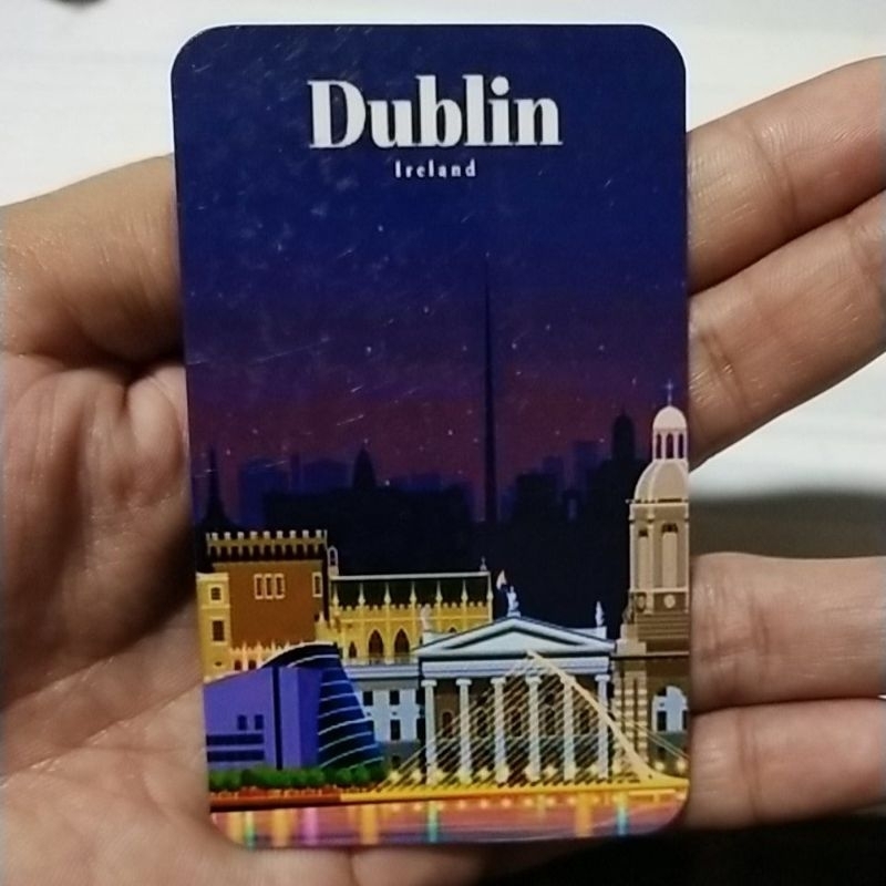 International Vintage Design Rubber Ref Magnet - (Dublin, Ireland ...