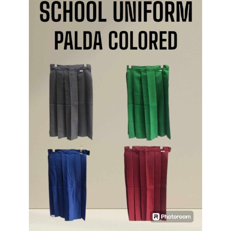 SCHOOL UNIFORM PALDA/PLEATED SKIRT SCHOOL UNIFORM/COLORED PALDA/SCHOOL ...