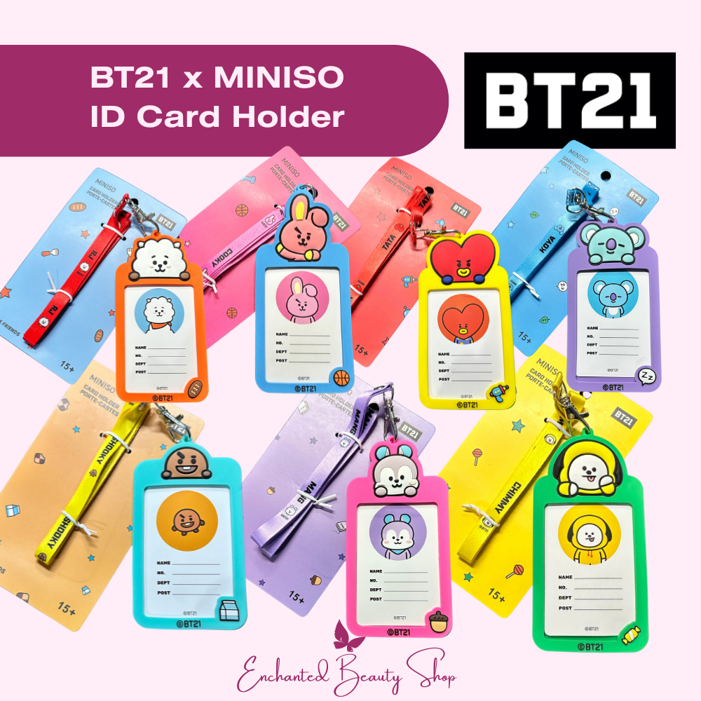 BT21 x MINISO ID Card Holder | Shopee Philippines