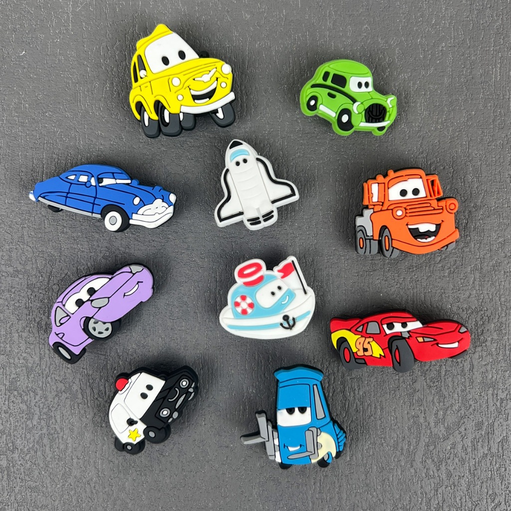 cute Cartoon car jibbitz shoes accessories Shoe Charms Jibbitz crocs ...