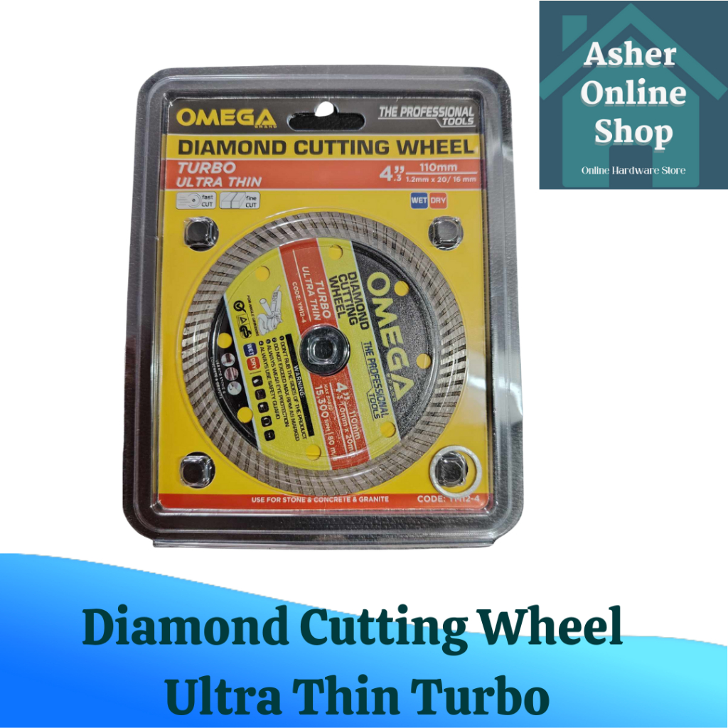 Omega Diamond Cutting Disc Turbo Ultra Thin | Shopee Philippines