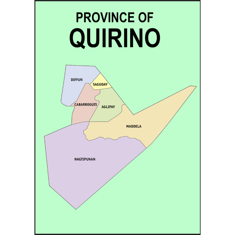 Quirino Province Map Waterproof A4 Laminated Chart | Shopee Philippines
